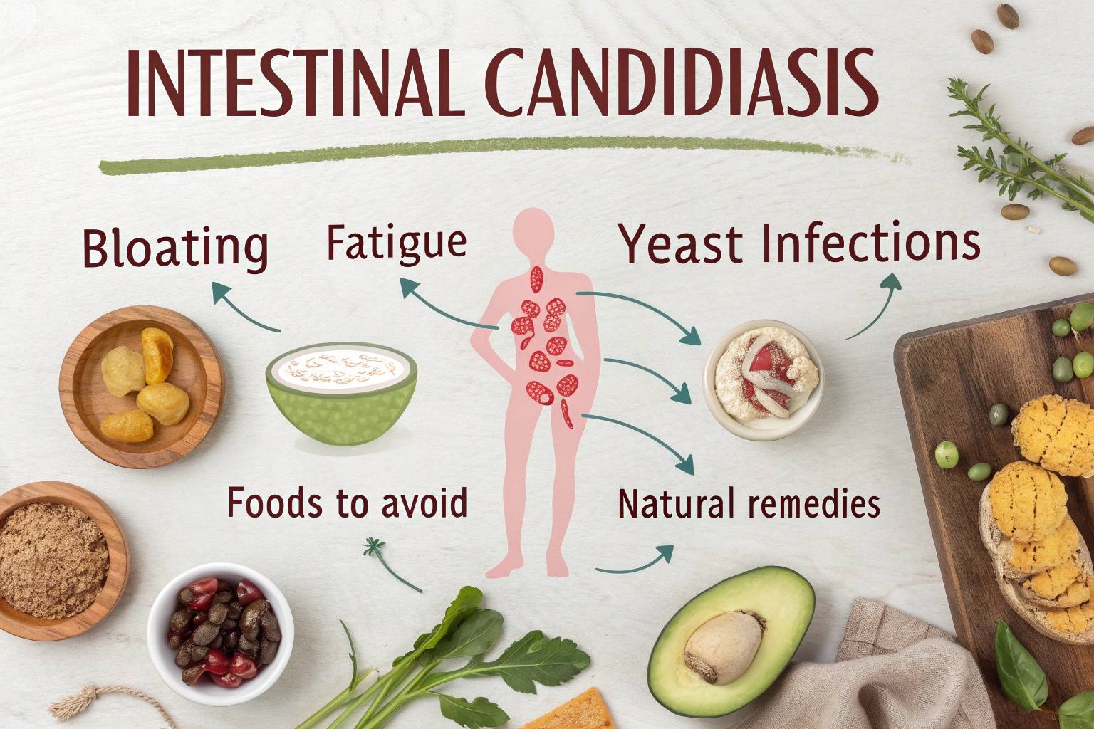 ¿Cómo saber si tienes candidiasis intestinal o infección por hongo?